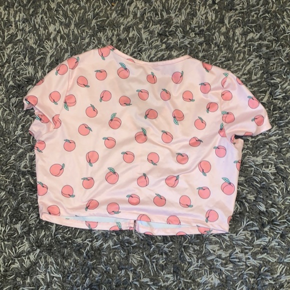 SHEIN | Tops | Shein Peach Crop Top Size Xl | Poshmark